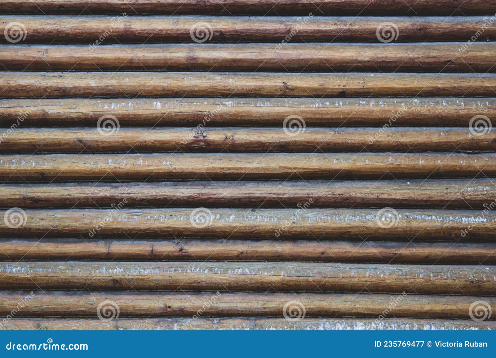 Blockhouse Wall, Parallel Wooden Logs Stock Image - Image of parallel ...