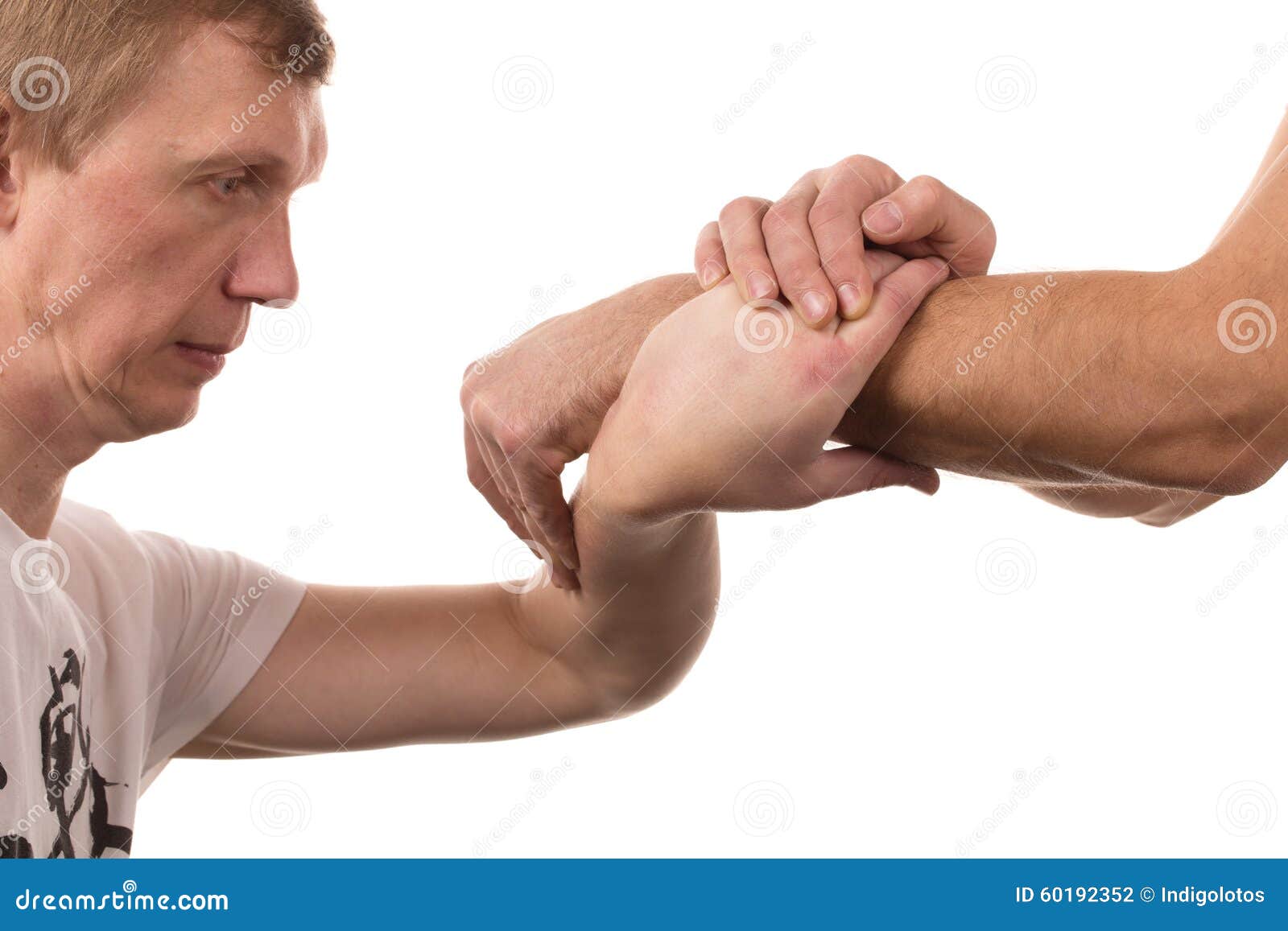 Blocking arms. stock photo. Image of wushu, strain, implement - 60192352