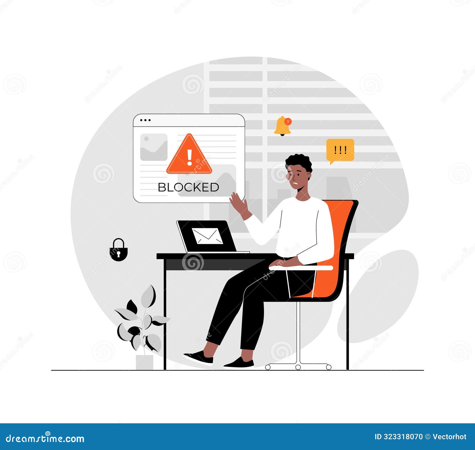 Blocking, Banned User Account on Social Media. Error, Access is Denied ...