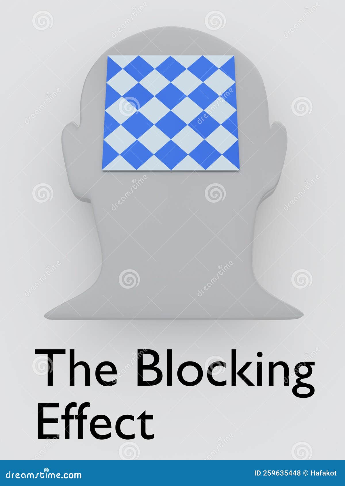 The Blocking Effect Concept Stock Illustration - Illustration of shield ...