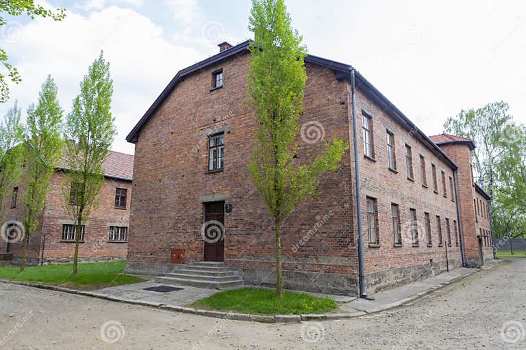 Blocks from Auschwitz Concentration Camp Complex Editorial Photography ...