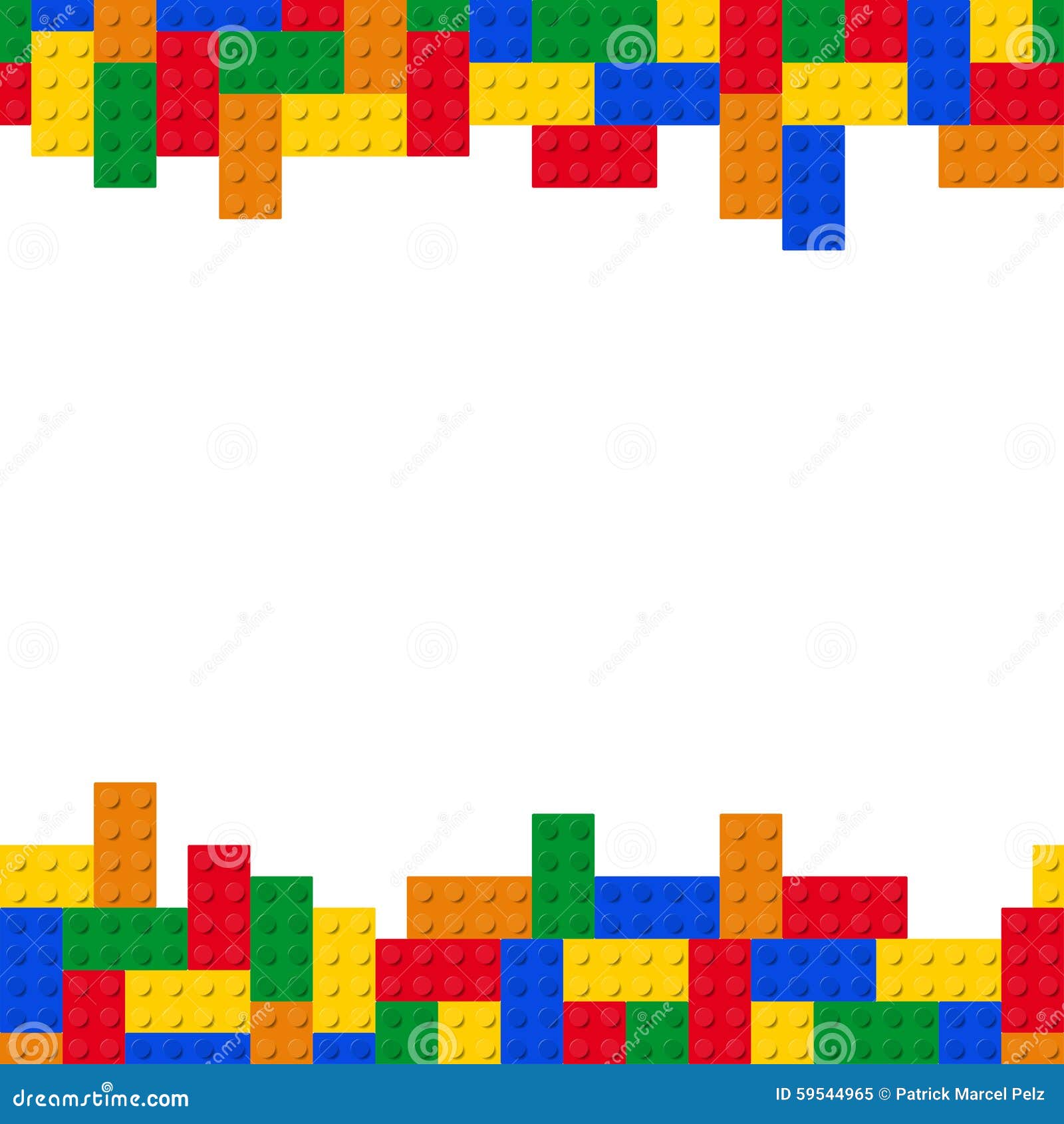Blocks - Bricks Top and Bottom Seamless Stock Illustration ...
