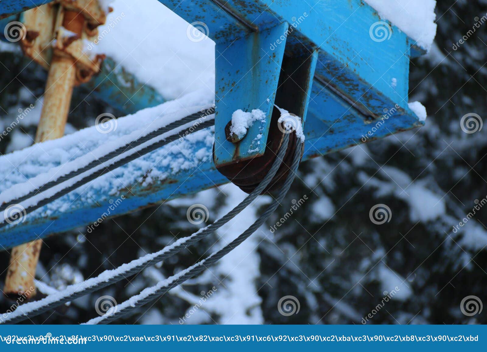 Blocks and Cables of the Funicular Stock Photo - Image of cable ...