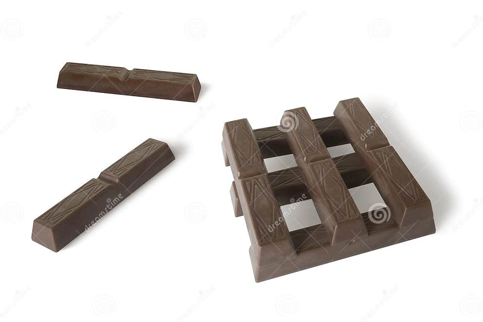 Blocks of chocolate stock photo. Image of pieces, health - 1441956