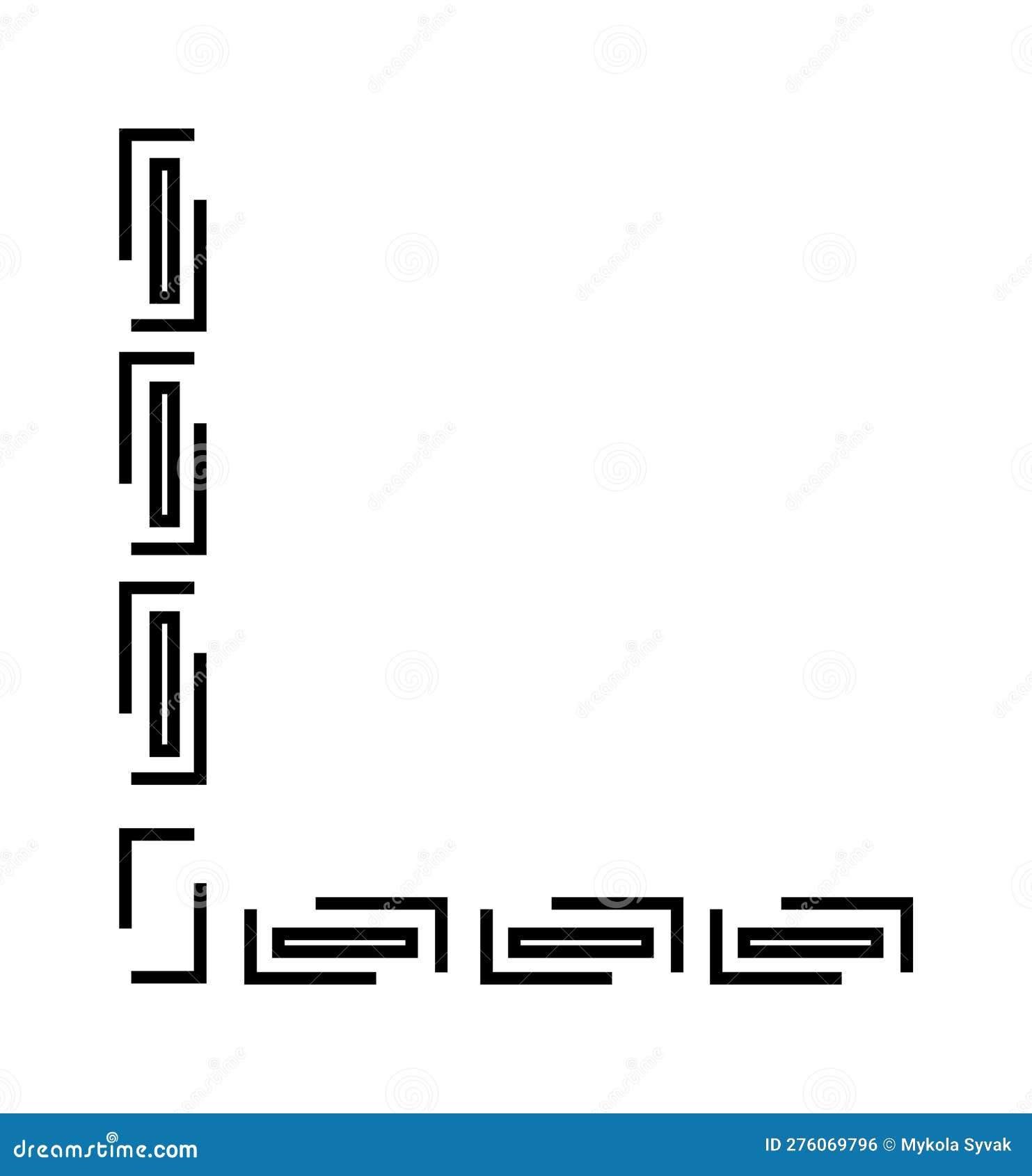 Blocks Corner Frame stock vector. Illustration of corner - 276069796