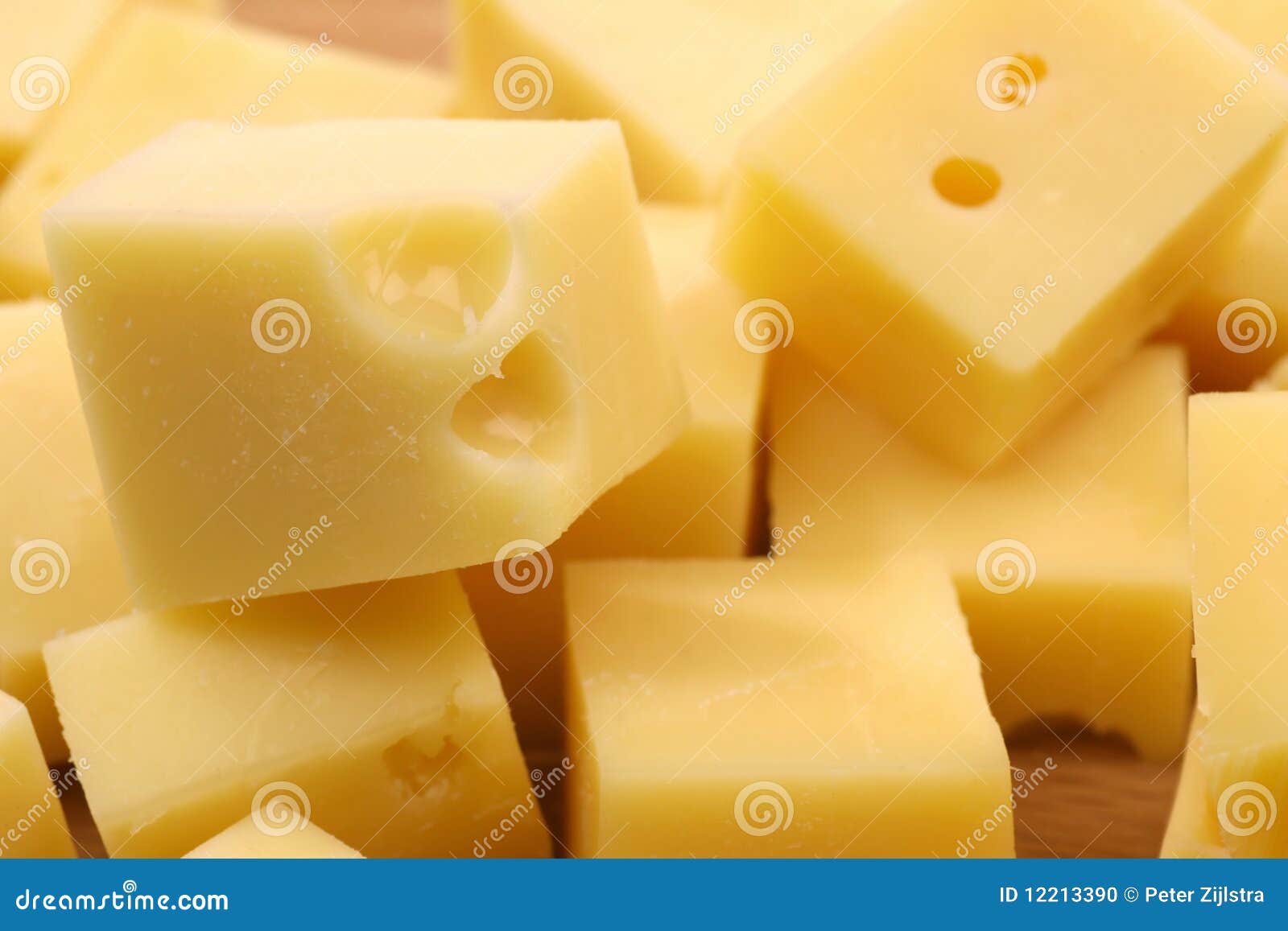 Blocks of Dutch cheese stock photo. Image of tray, salty - 12213390