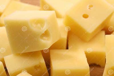 Blocks of Dutch cheese stock photo. Image of tray, salty - 12213390