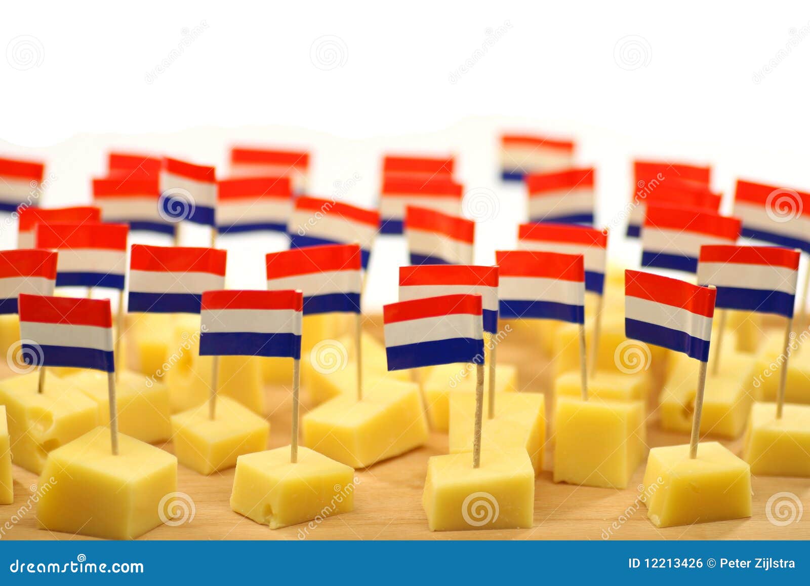 Blocks of Dutch Cheese on a Wooden Tray Stock Photo - Image of squares ...