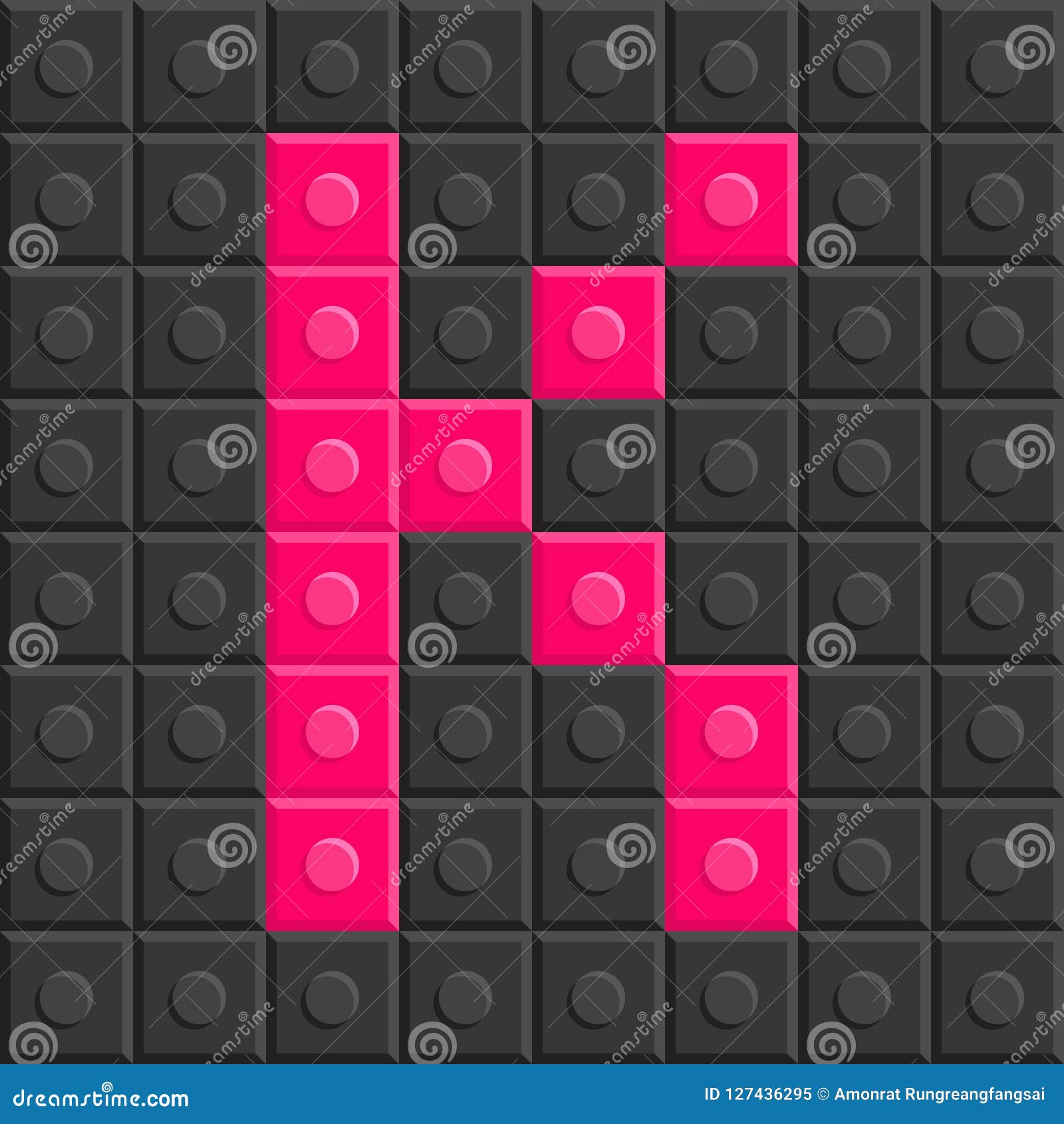 Blocks in English Capital Letter K, Alphabet Set Stock Vector ...