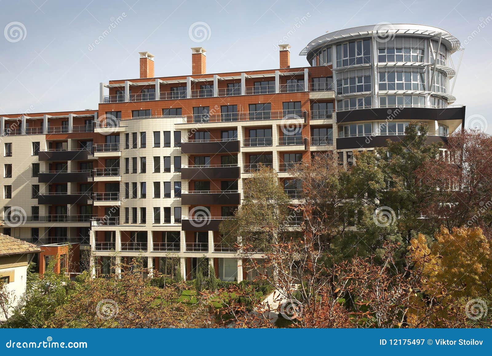 Blocks of flats stock image. Image of house, building - 12175497