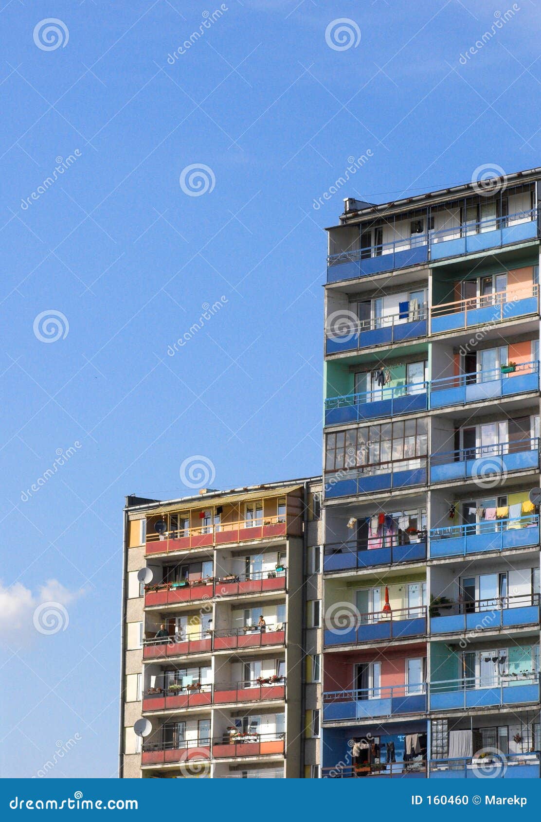 Blocks of flats stock photo. Image of living, gray, town - 160460
