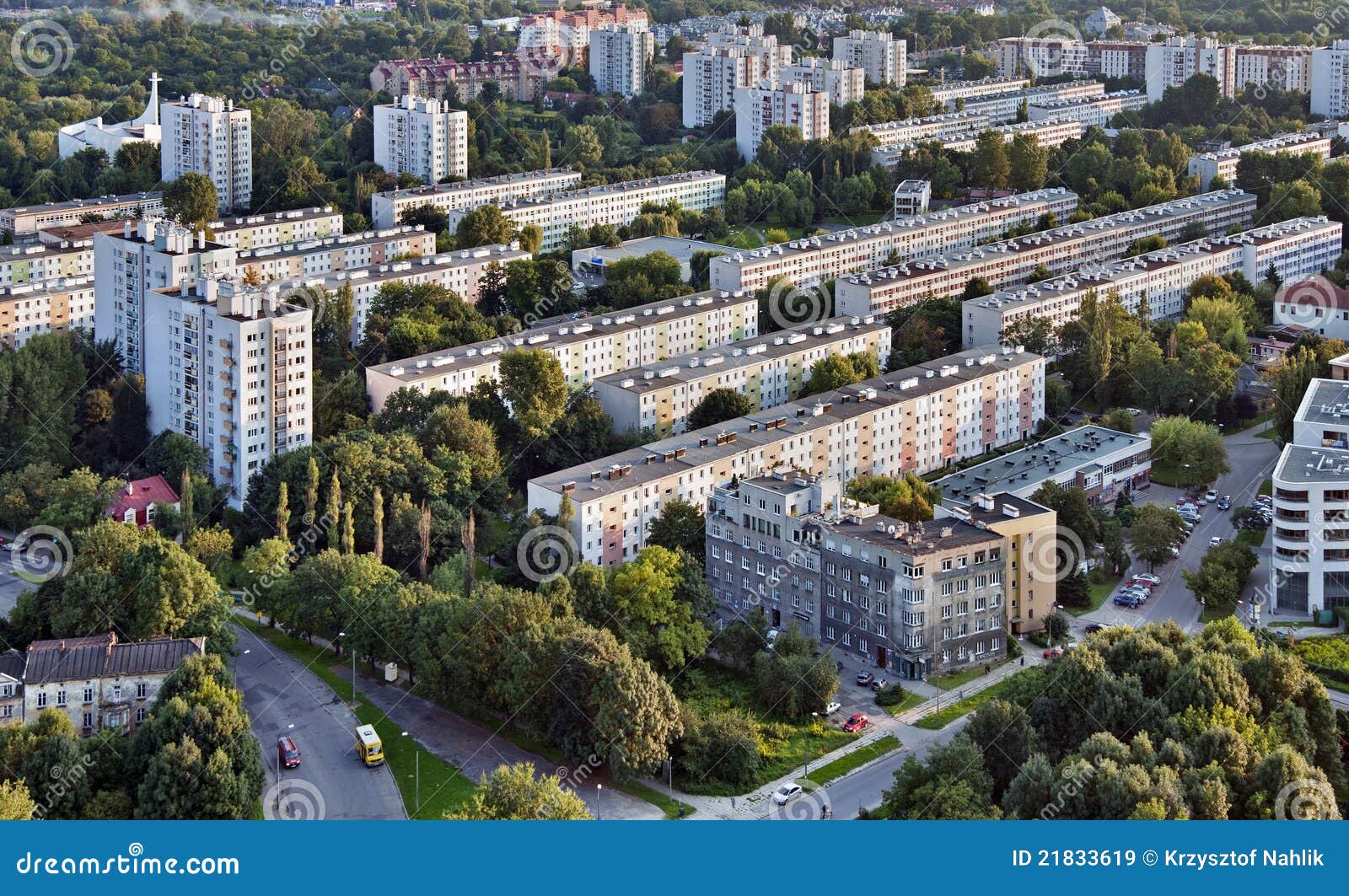 Blocks of flats stock image. Image of cracow, poland - 21833619