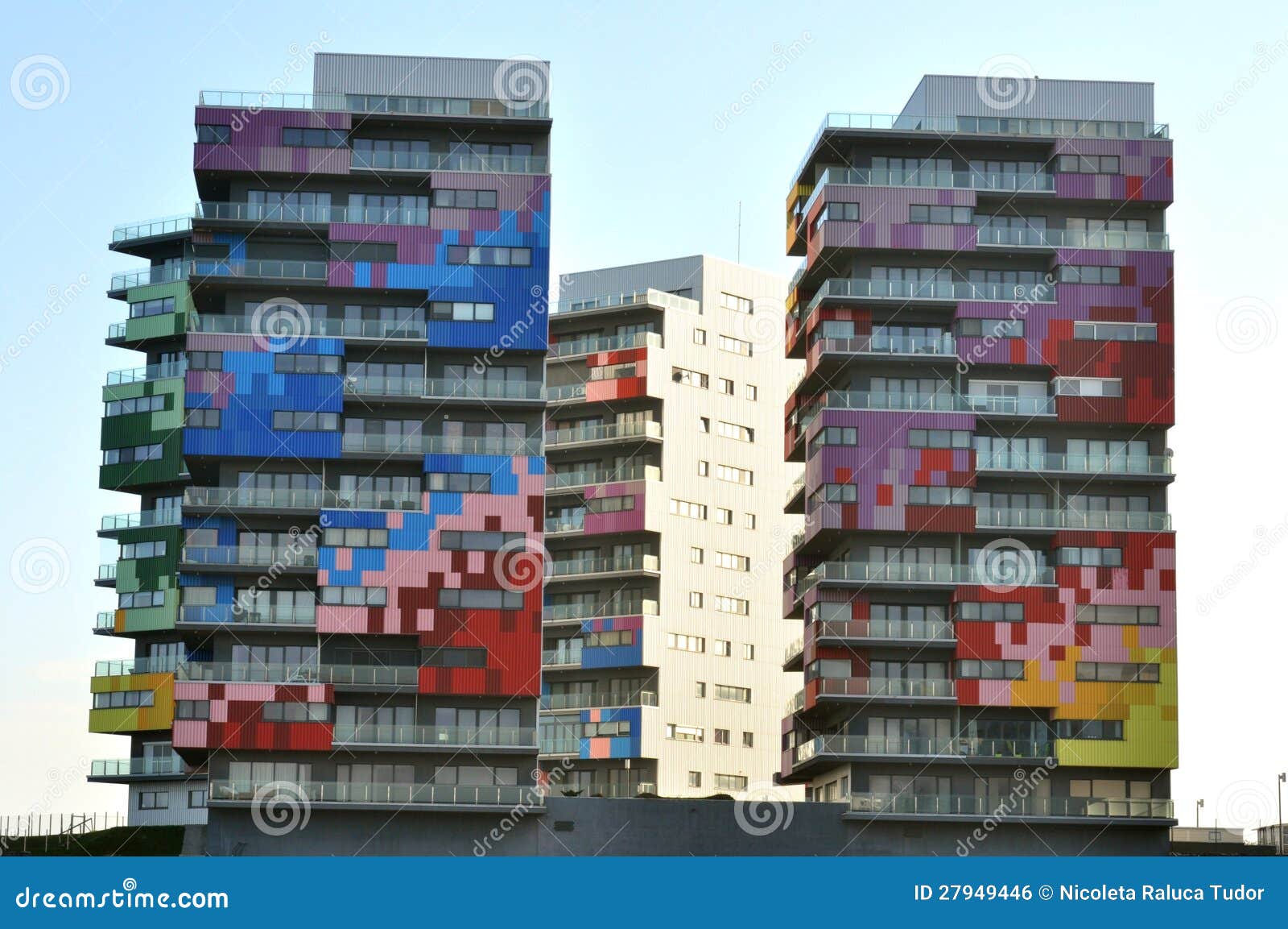 Blocks of flats in Romania stock photo. Image of block - 27949446