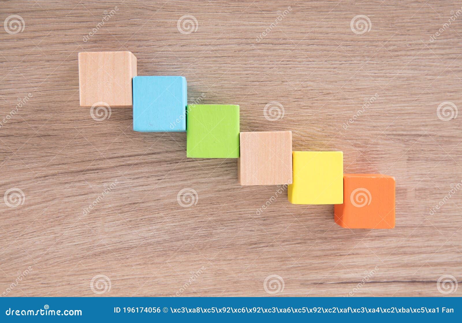 The Blocks that Gradually Go Up are Placed in the Shape of a Staircase ...