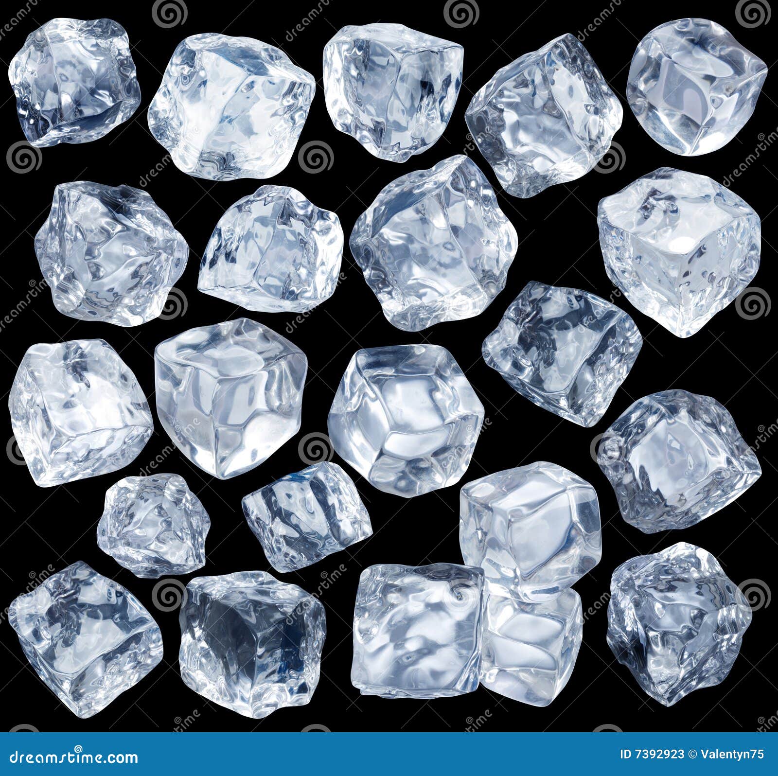 Blocks of ice stock image. Image of black, light, clear - 7392923