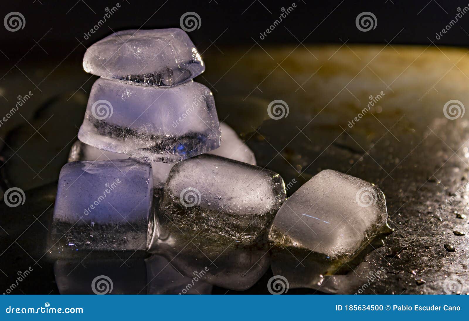 Blocks of Ice Falling Apart Stock Photo - Image of purity, light: 185634500