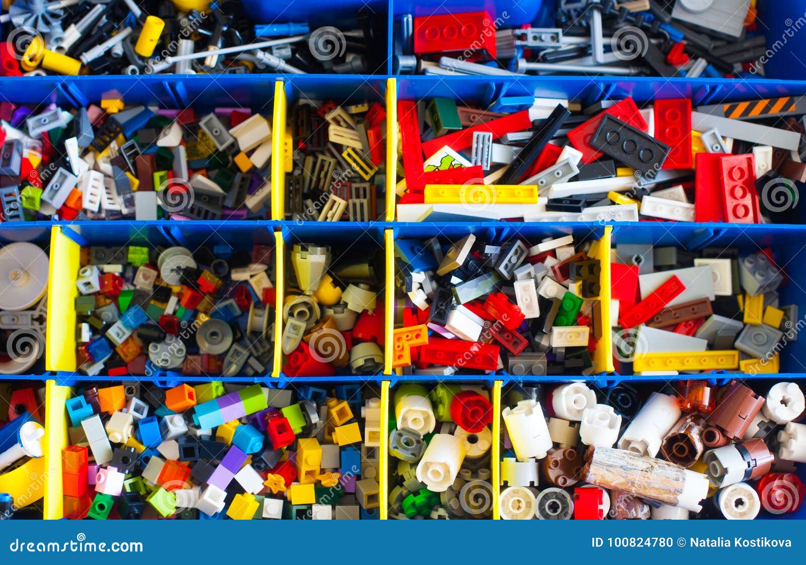 Blocks of Lego are Sorted. Storage of Lego Classic Editorial Image ...