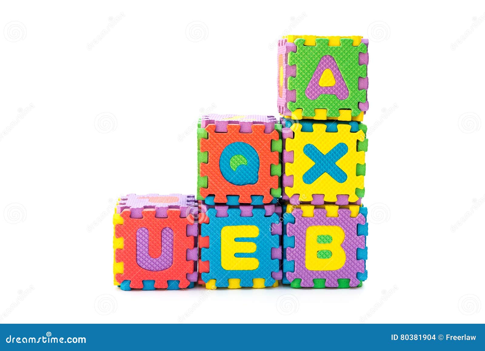 Blocks Made by Alphabet Jigsaw Puzzle Stock Photo - Image of concept ...