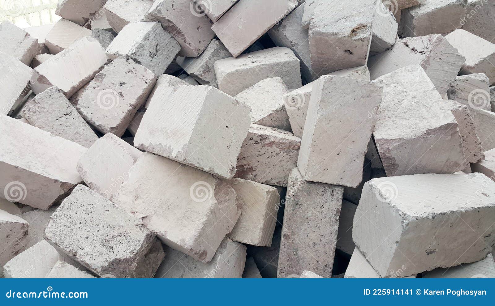 Blocks Made of Tuff. a Lot of Stones for the Construction of Buildings ...