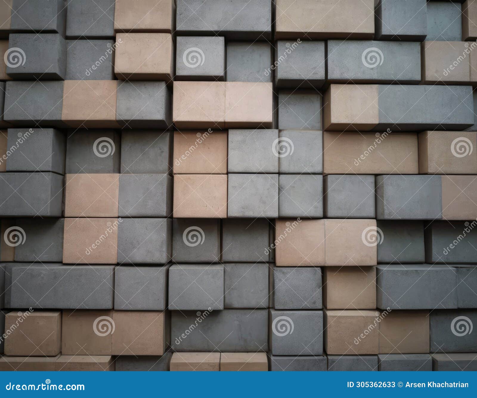 Blocks of Multi-colored Concrete Standing on Top of Each Other ...