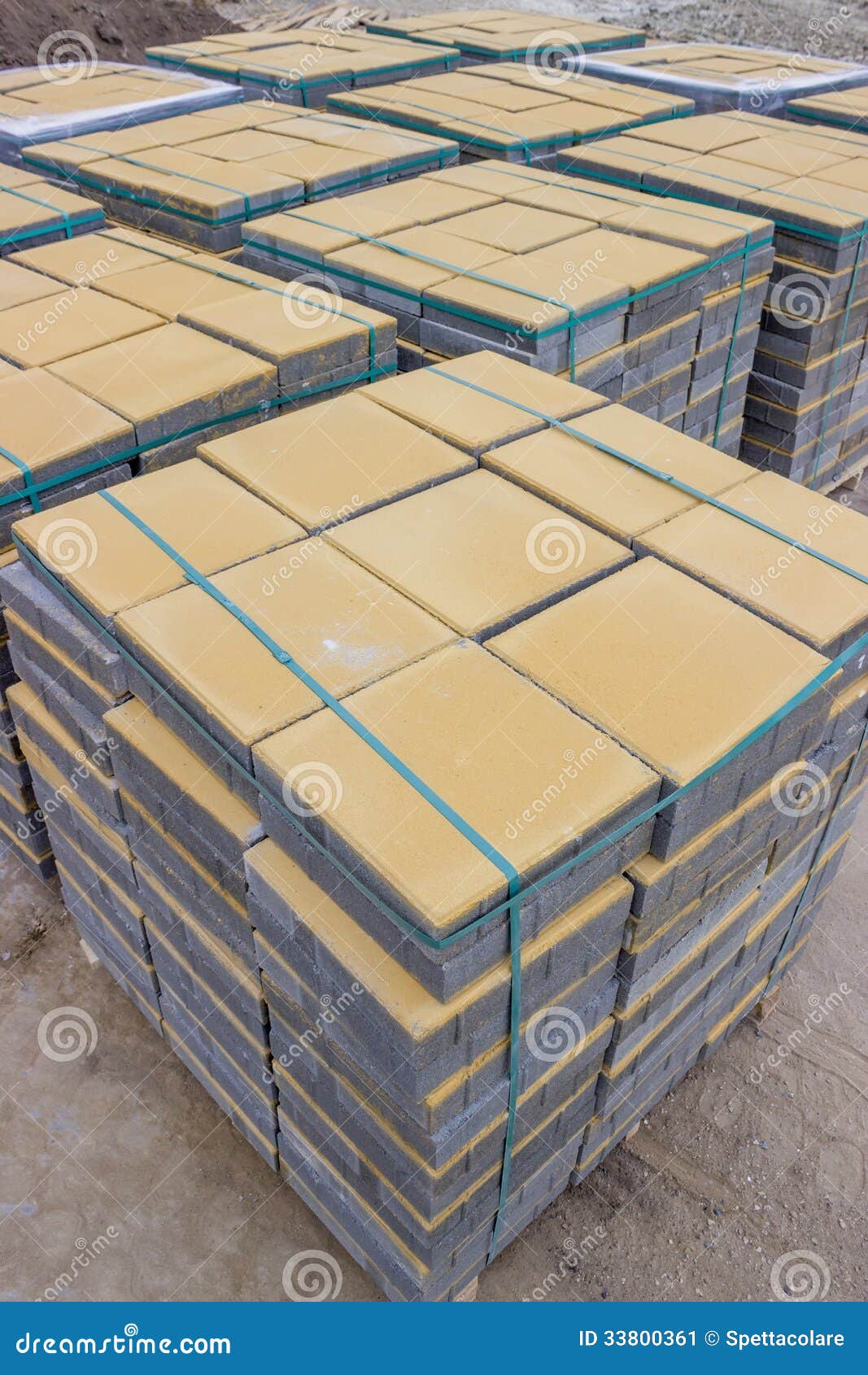 Blocks for Pavement on the Pallet Stock Image - Image of center ...