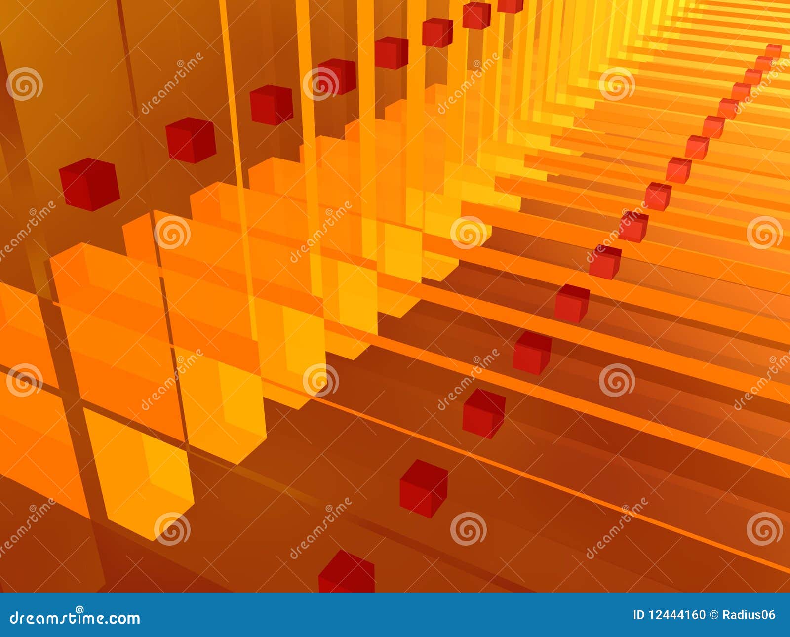 Blocks perspective stock illustration. Illustration of perspective ...