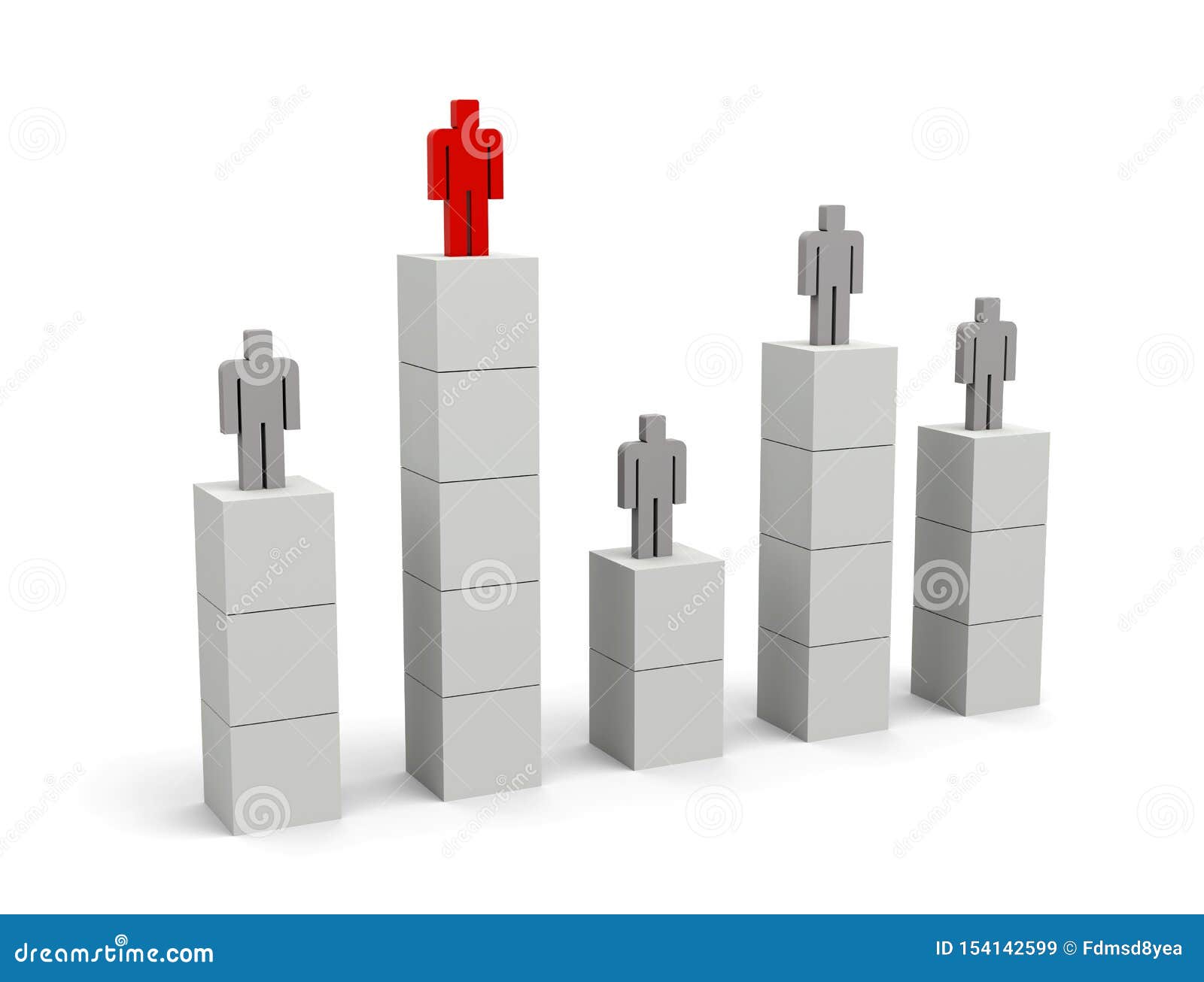 Blocks and pictogram stock illustration. Illustration of business ...