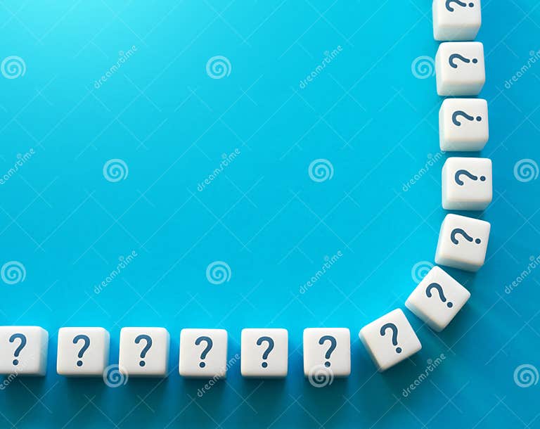 Blocks with Question Marks and Copy Space. Questions and Problem ...