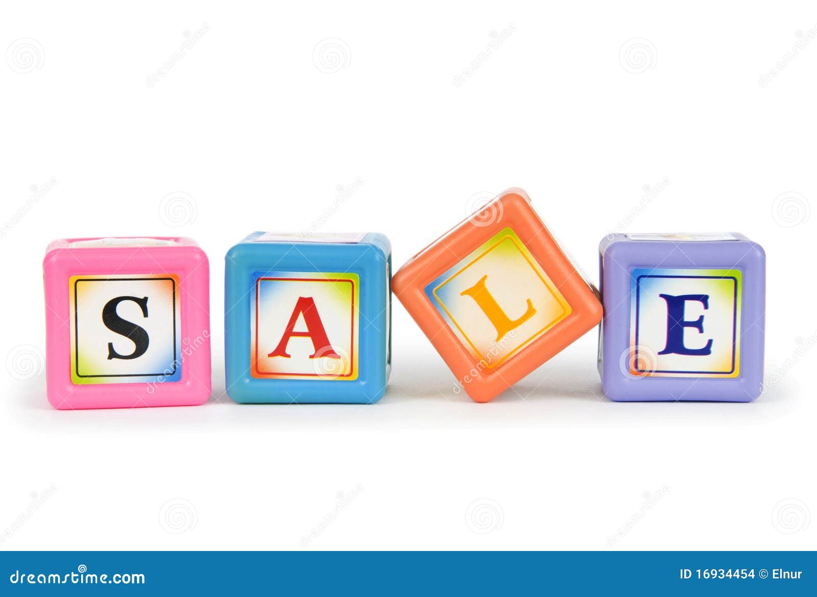 Blocks with Sale Word Isolated Stock Photo - Image of sale, consumerism ...