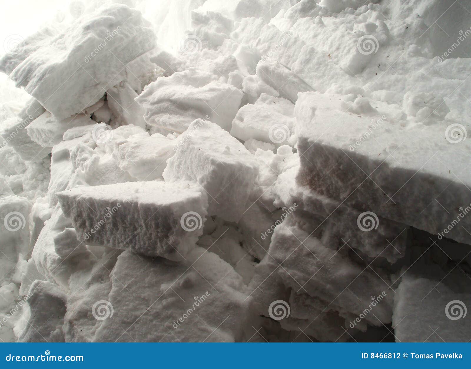Blocks of snow stock photo. Image of white, danger, frozen - 8466812