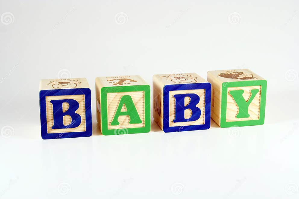 Blocks that spell baby stock image. Image of isolation - 763707