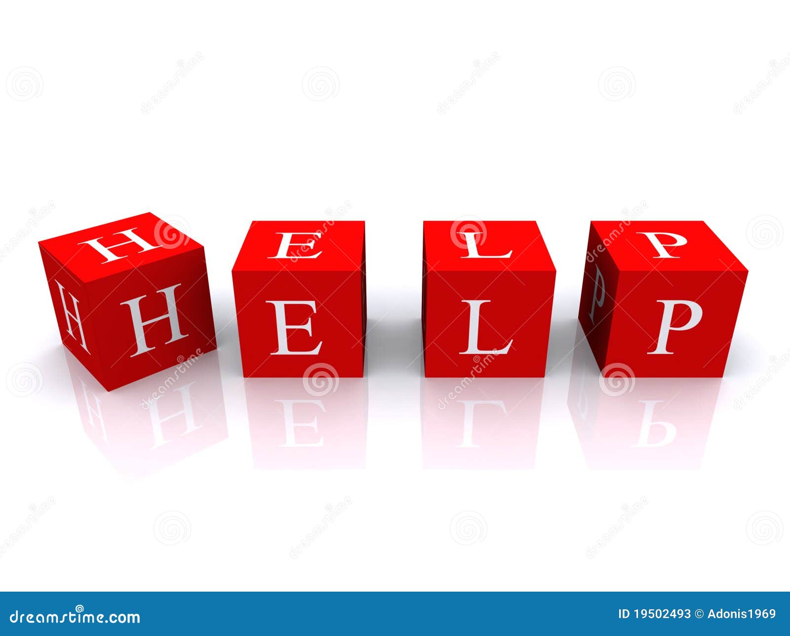 Blocks spell HELP stock illustration. Illustration of alphabetic - 19502493