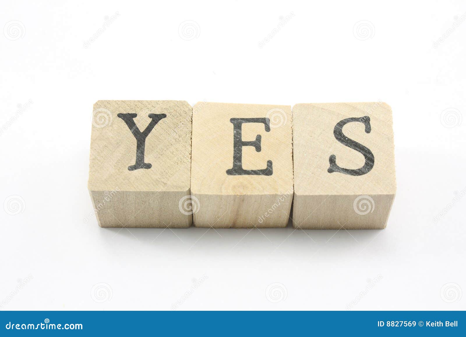 Blocks spell Yes. stock image. Image of blocks, metaphorical - 8827569