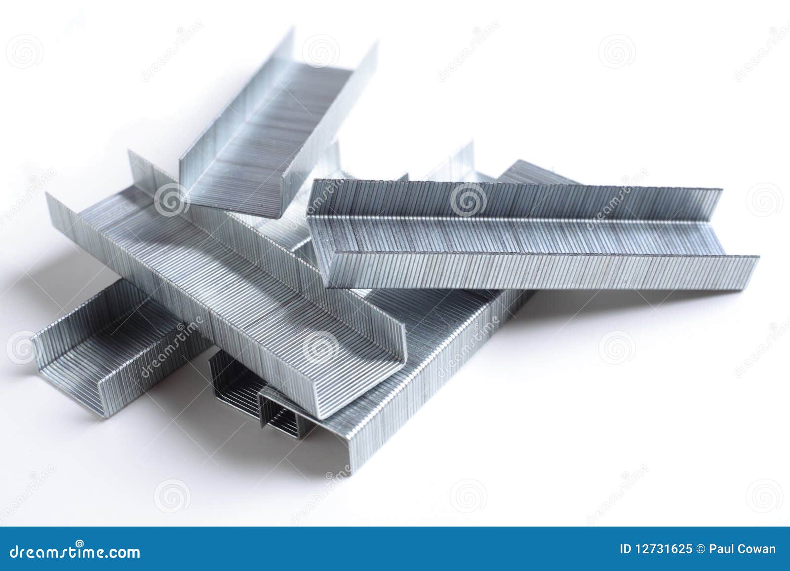Blocks of staples stock image. Image of steel, staples - 12731625