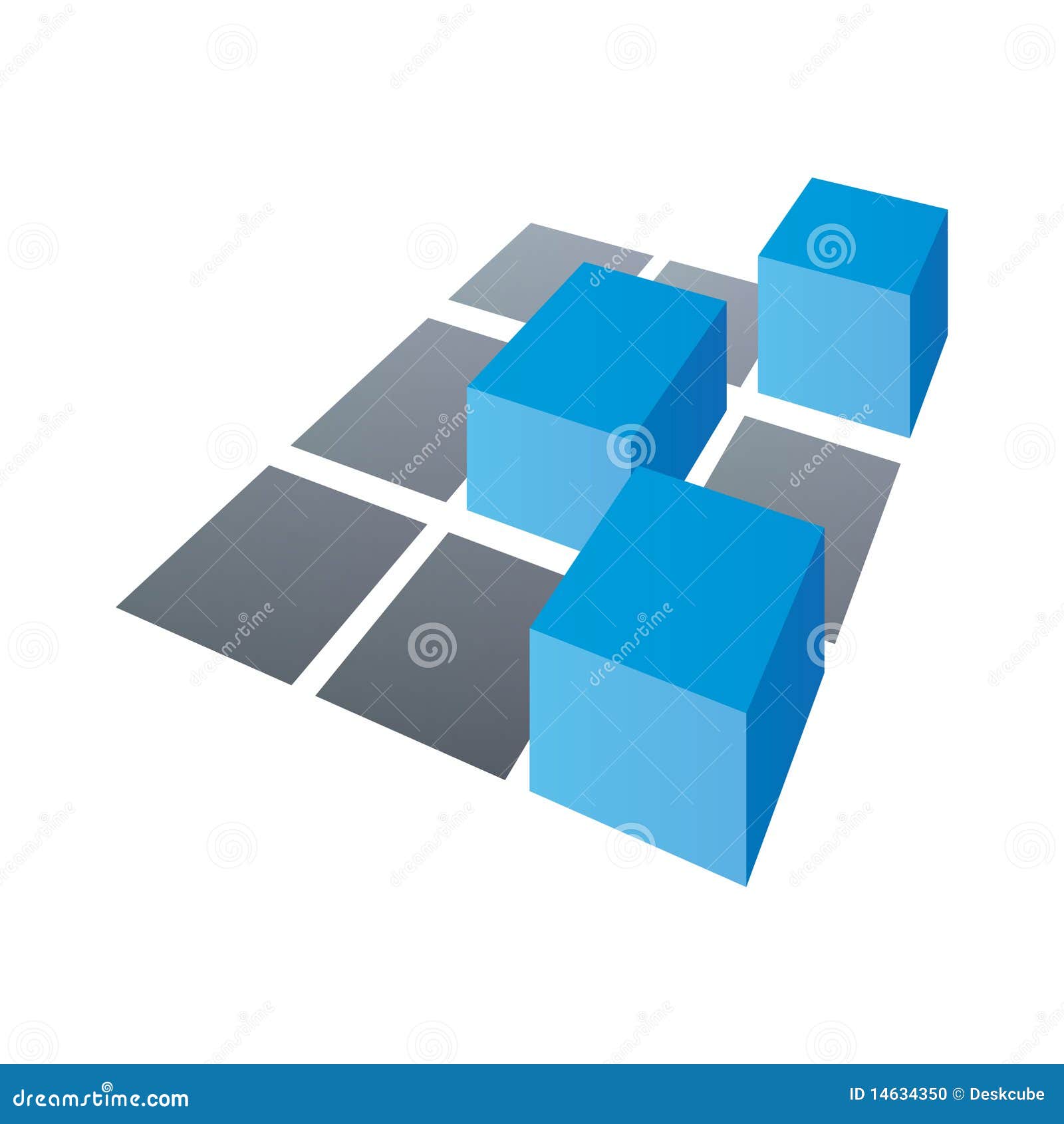 Blocks and streets stock vector. Illustration of landmark - 14634350