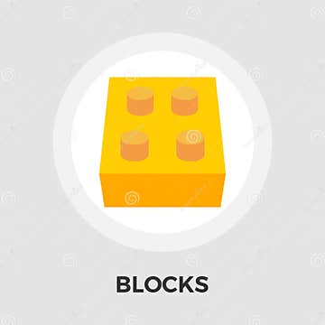 Blocks Vector Flat Icon stock vector. Illustration of concept - 88921856