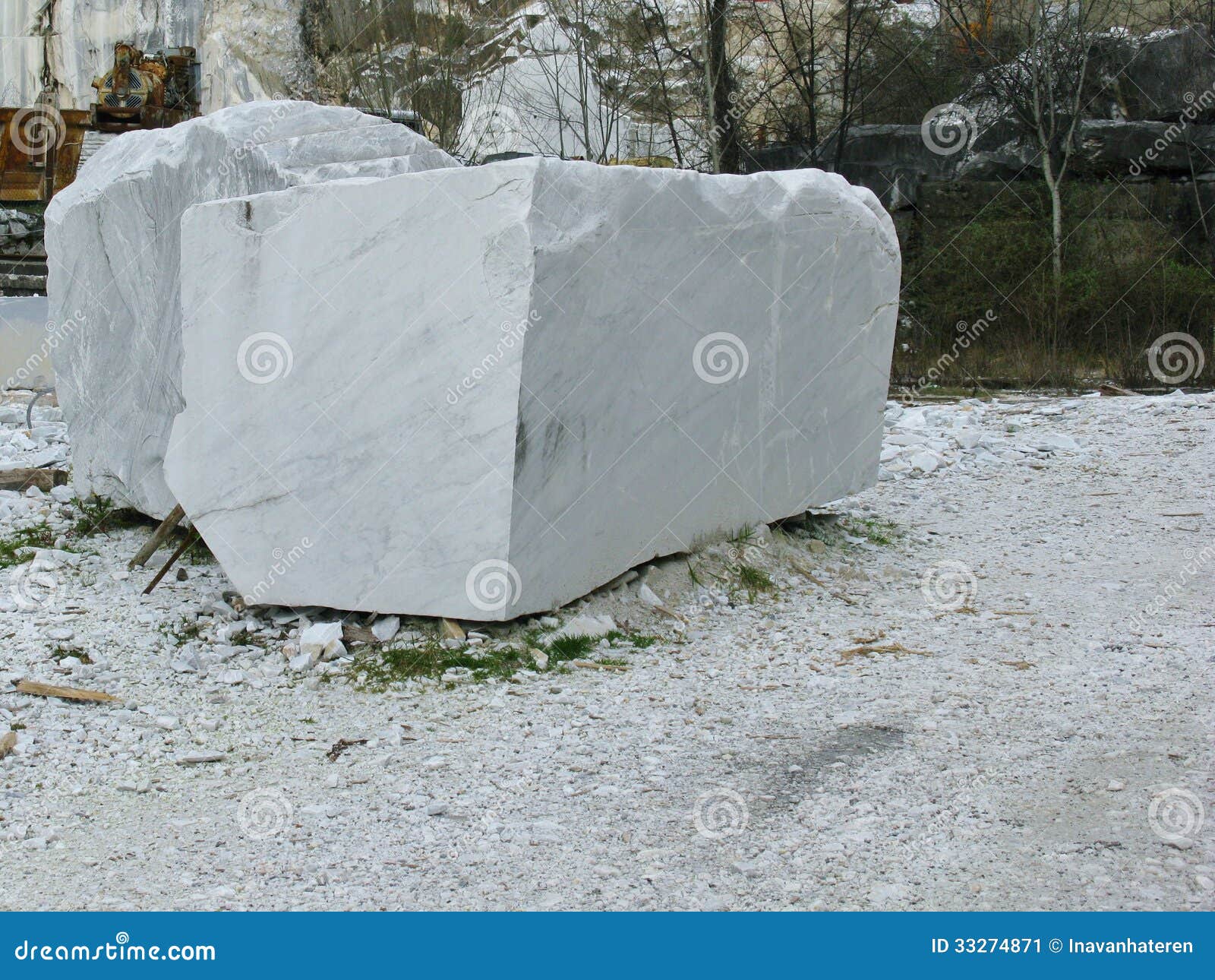 Blocks of white marble stock image. Image of block, natural - 33274871