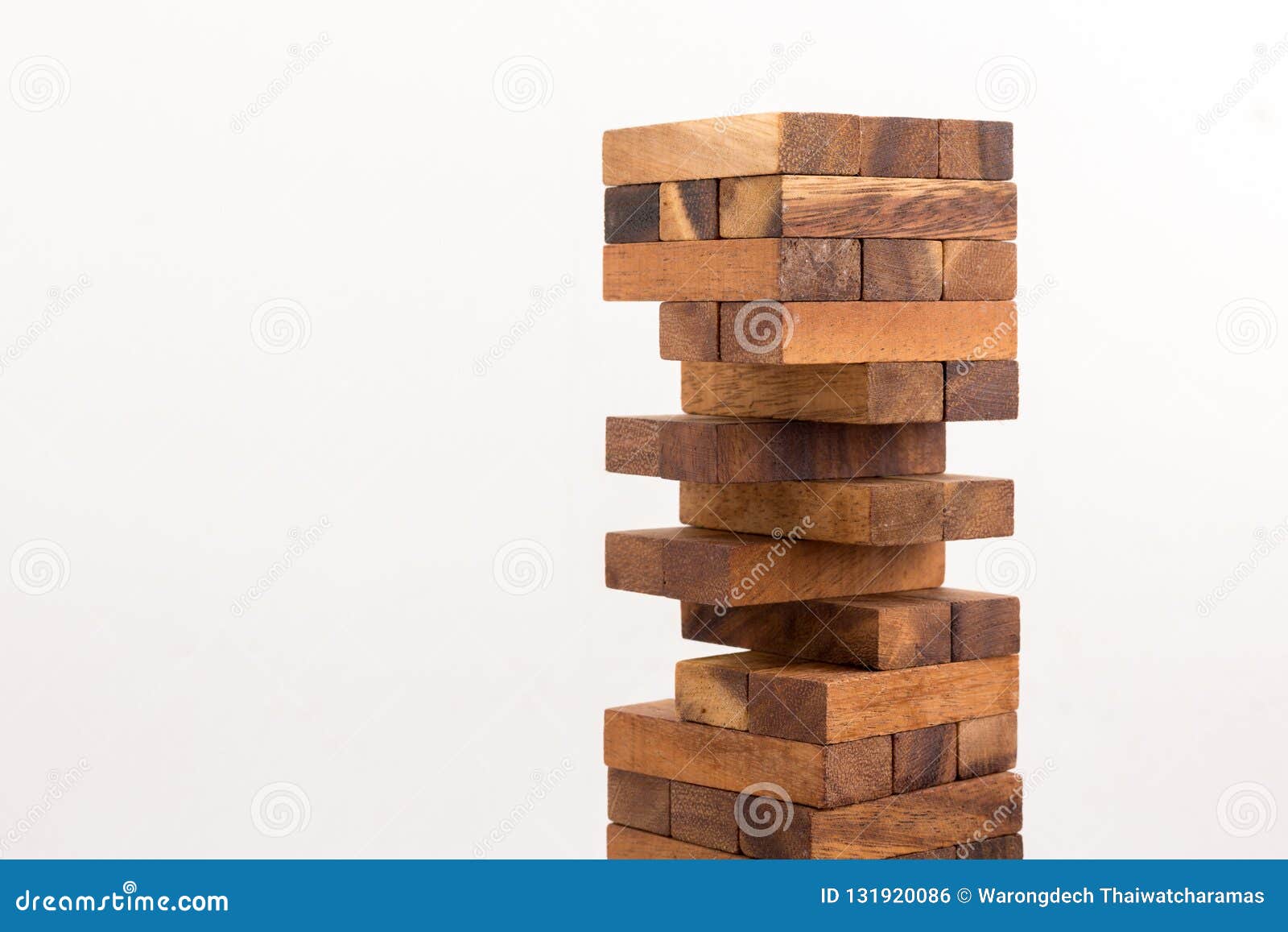 Blocks Wood Game & X28;jenga& X29; on White Background Stock Photo ...