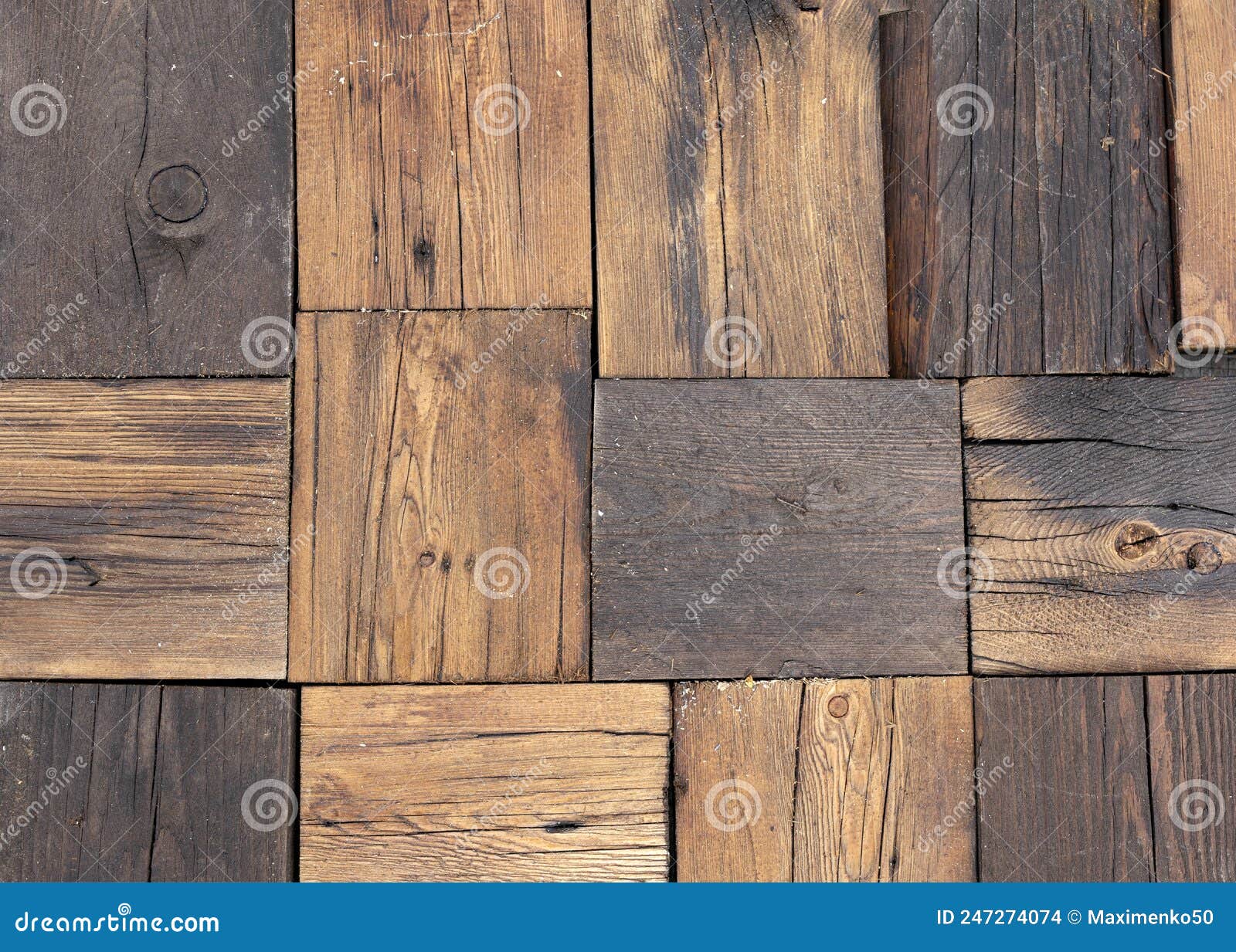 Blocks Woods Variation Wall. Squared Wood Block Background Texture ...