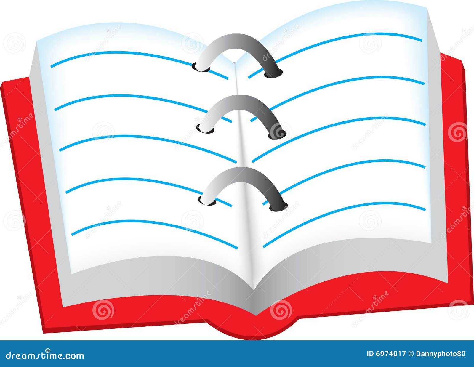 Blocnote stock illustratie. Illustration of document, boek - 6974017