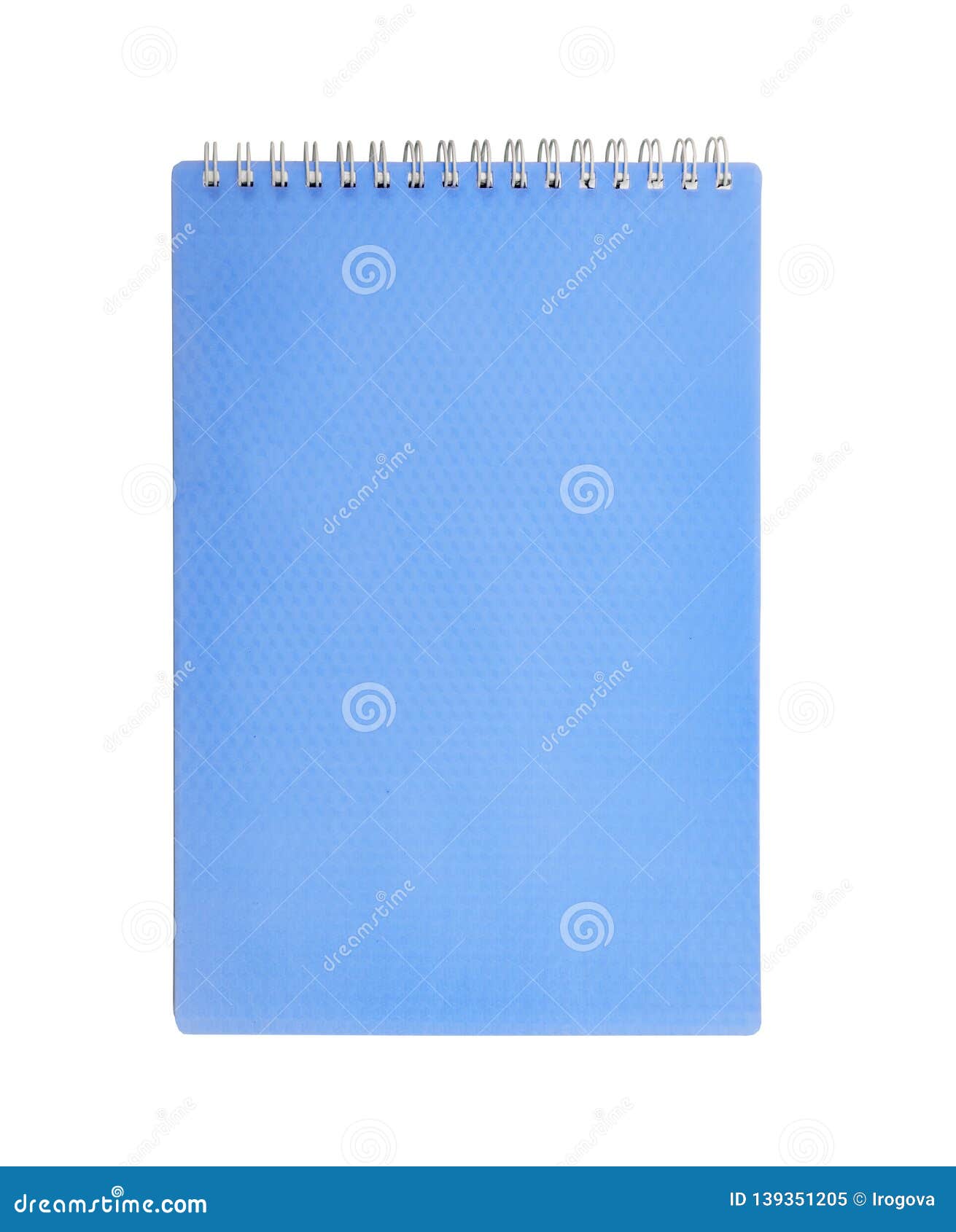 Bloco De Notas Azul Com a Mola Isolada Imagem de Stock - Imagem de ...