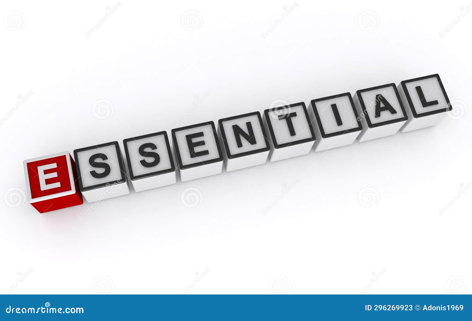 Bloco De Palavras Essencial Em Branco Ilustração Stock - Ilustração de ...