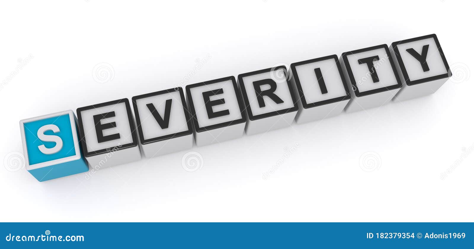 Bloco De Palavras De Severidade Ilustração Stock - Ilustração de ...