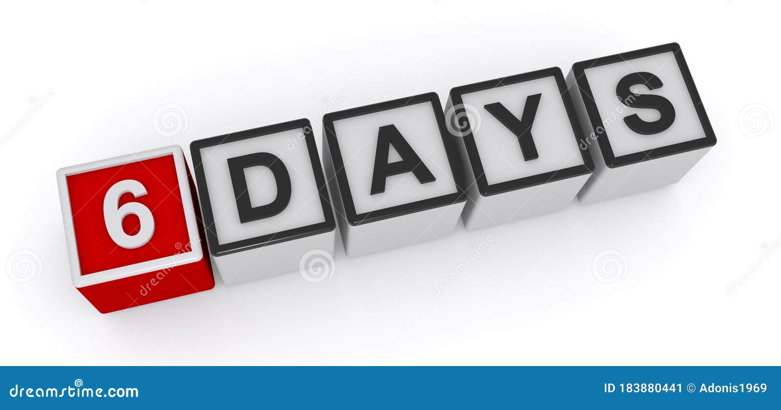 Blocos De Palavras De 6 Dias Ilustração Stock - Ilustração de enigma ...