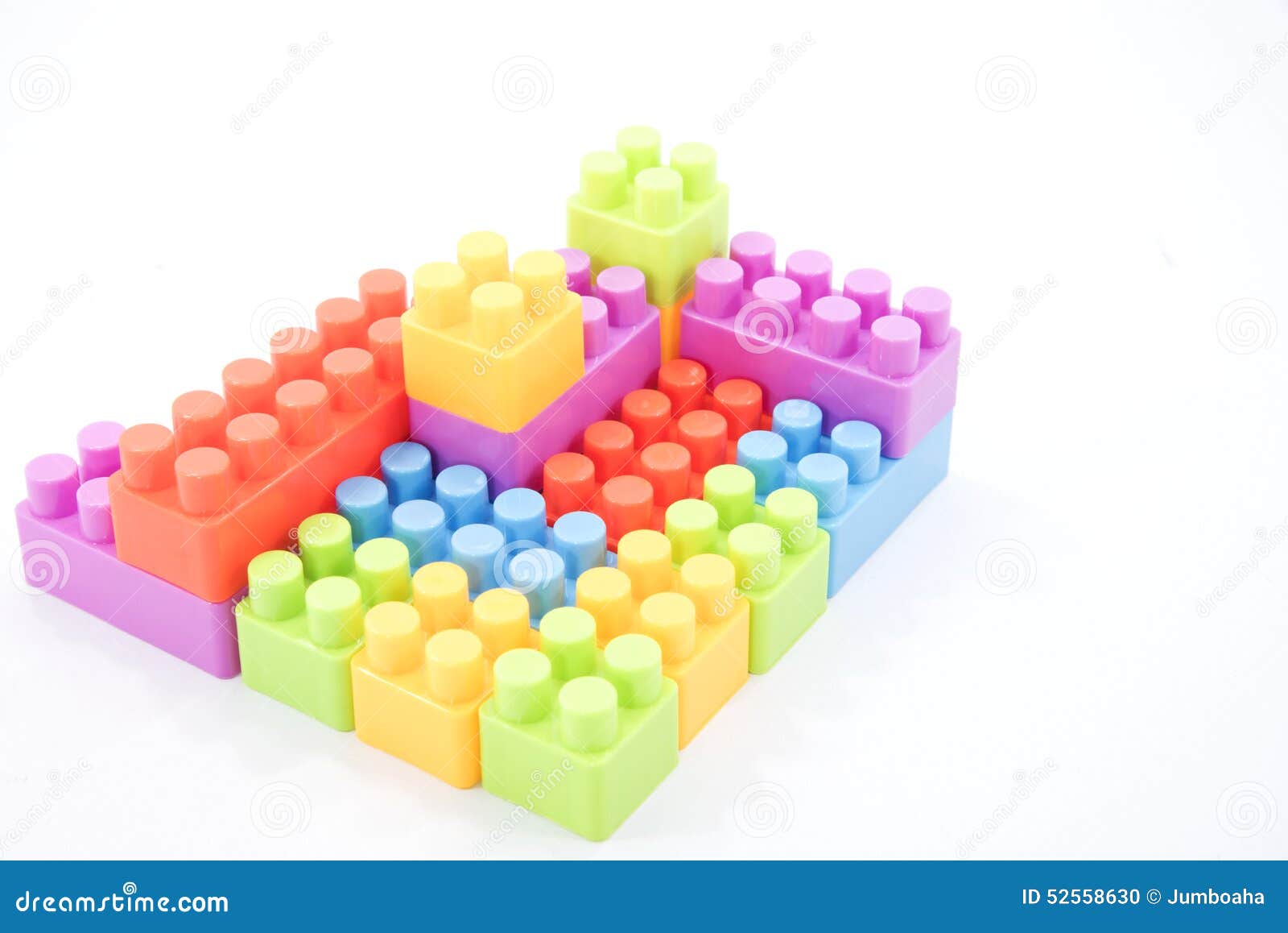 Blocos no branco foto de stock. Imagem de creatividade - 52558630