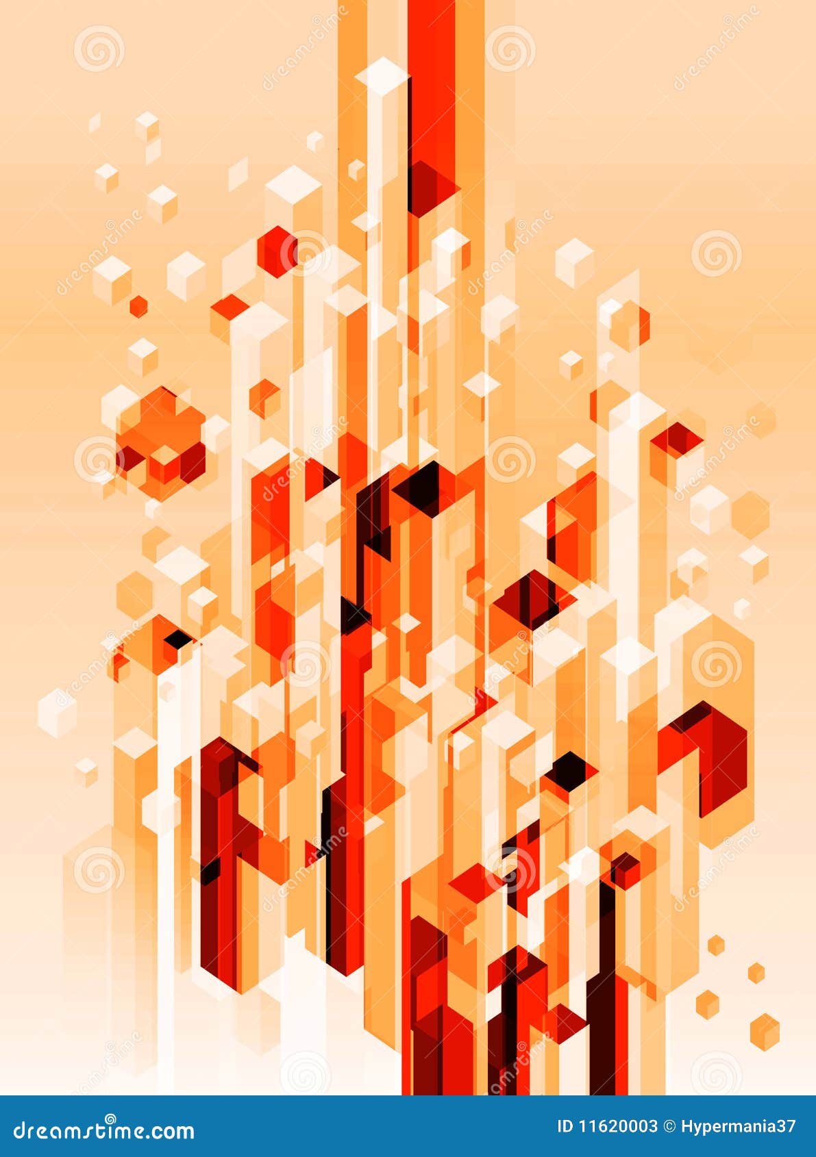 Blocs 3d abstraits illustration stock. Illustration du illustration ...