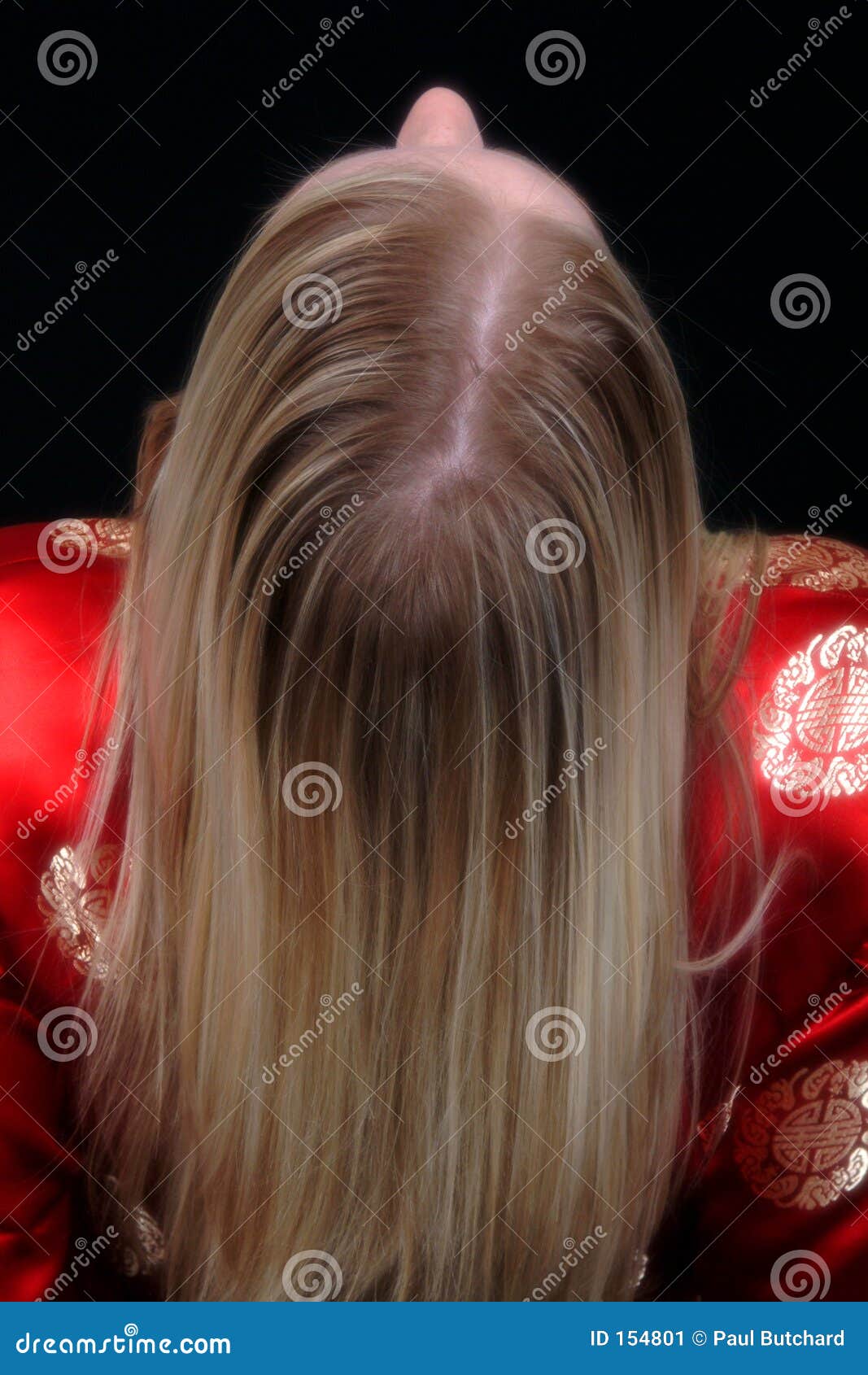 Blode Female Leaning Back stock image. Image of soft, health - 154801