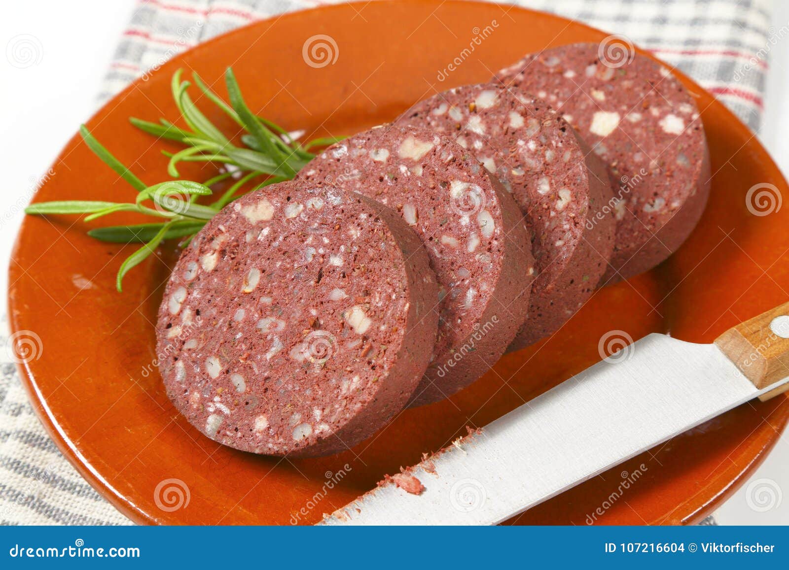 Bloedworst bloedworst stock foto. Image of achtergrond - 107216604