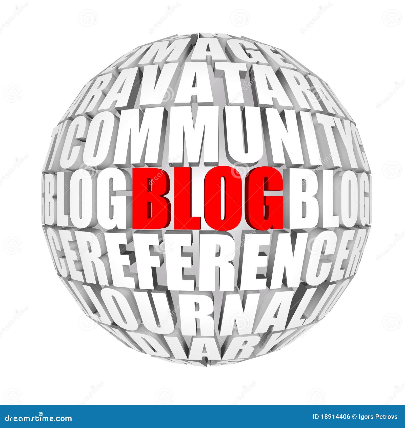 Blog stock illustration. Illustration of communication - 18914406