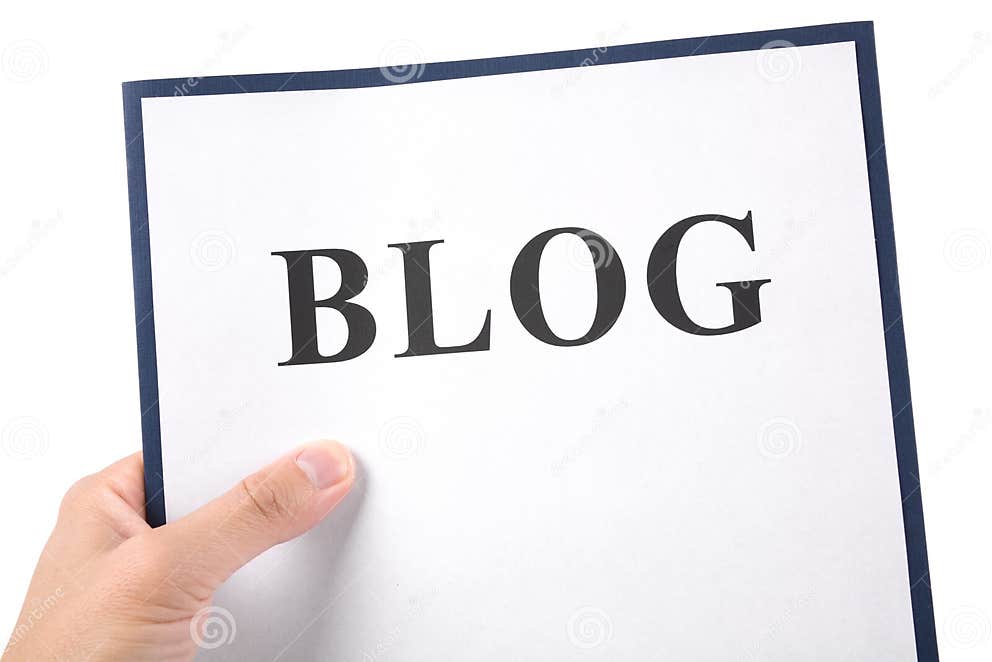 Blog stock image. Image of discussion, document, text - 5441503